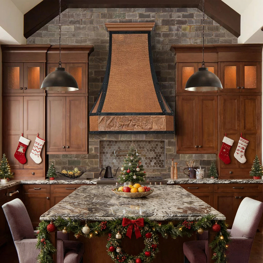 Christmas Holiday-Ready Kitchen Custom Hoods - SINDA