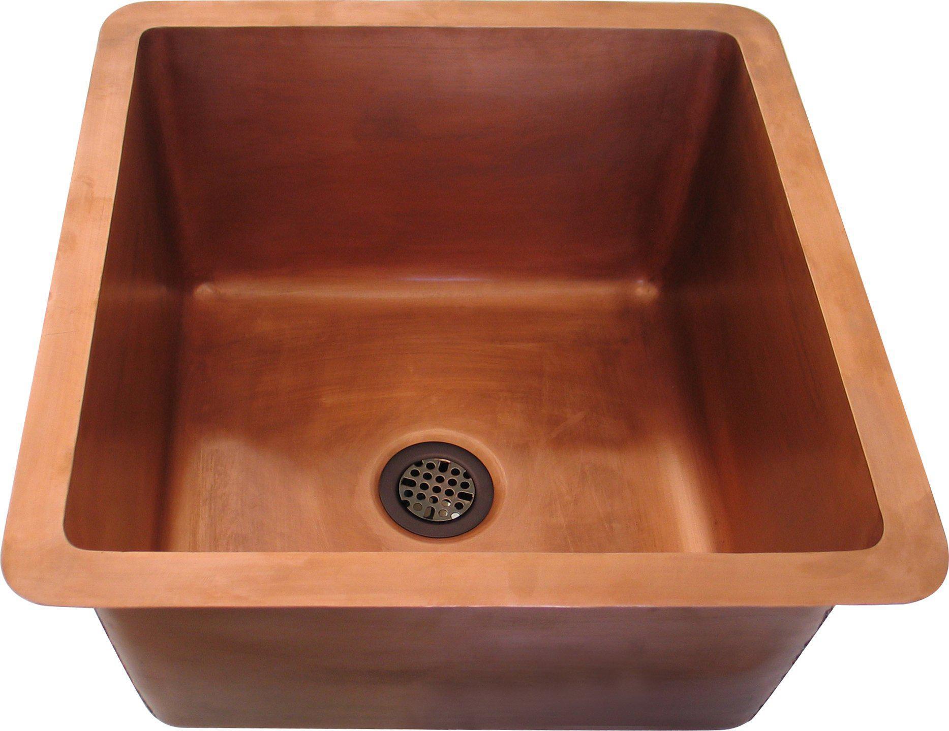 SINDA Hand Hammered Copper Bar Sink BS-4 - SINDA